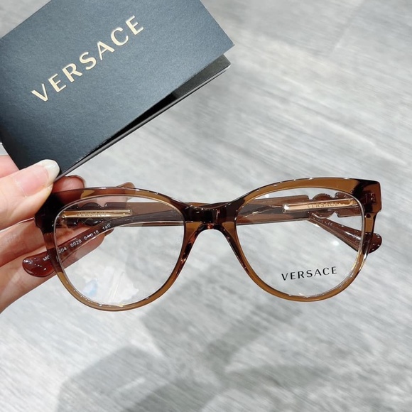 Versace | Accessories | Nwt Versace Ve334 5028 Brown Eyeglasses | Poshmark